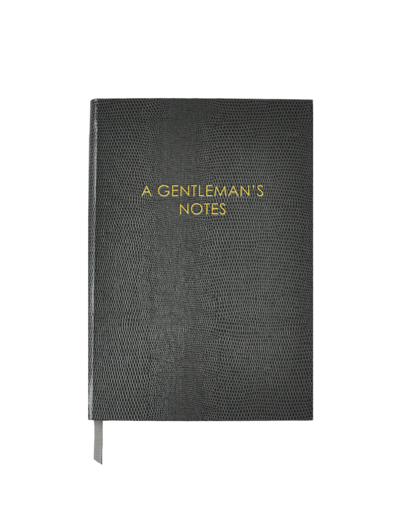 A gentleman's notes - pocket notebook - black - Sloane Stationary ...
