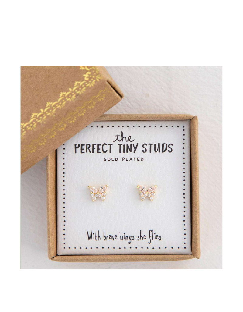 Tiny studs - Butterflies - earrings - Curiosa Cabinet