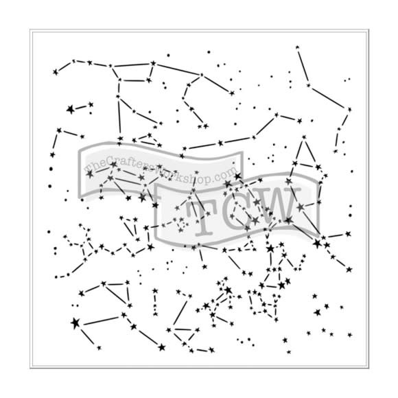 Stencil Constellations large - Textiellab-040