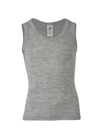 Engel Engel Natur - hemd wol zijde kind * Grijs