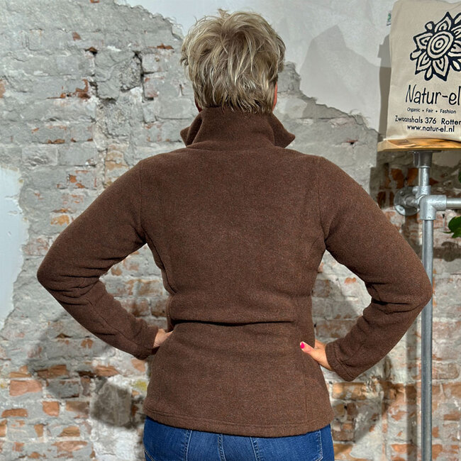 ENGEL wollen Jas vest DAMES wolfleece biologische wol KANEEL| Natur-el ...