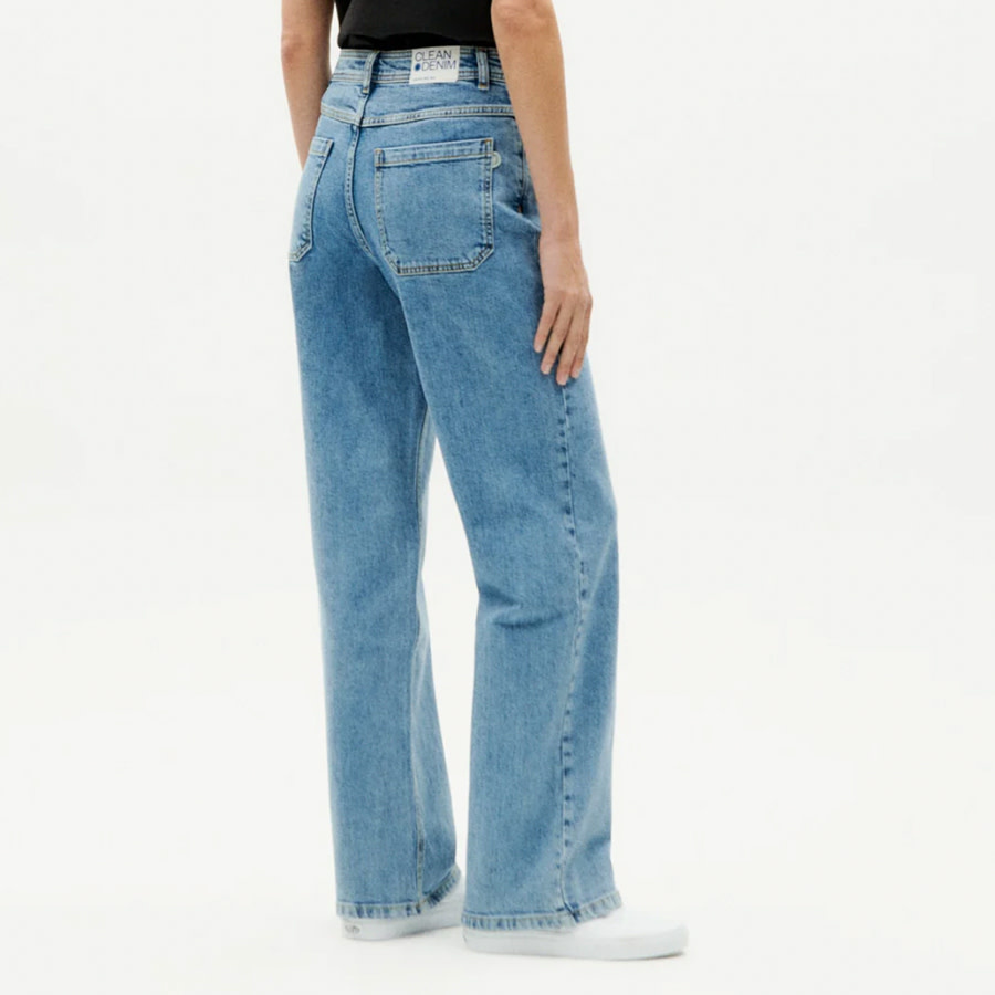 THINKING MU wijde spijkerbroek THERESA CLEAN DENIM | Natur-el - Natur-el