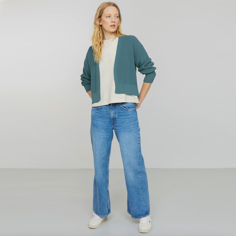 RECOLUTION openvallend vest INGA LAKE biologisch katoen | Natur-el ...