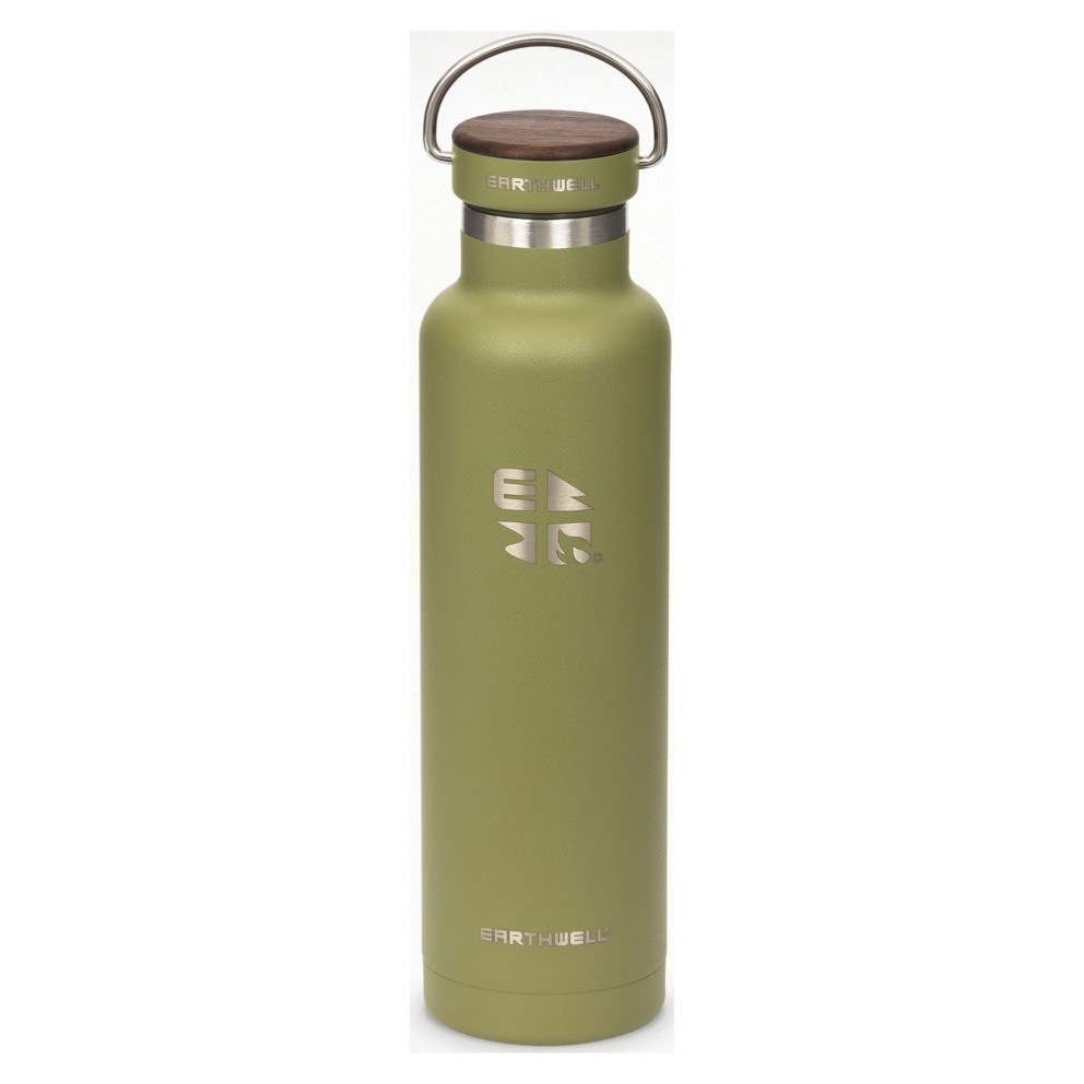 Earthwell Vacuum Bottle 22oz w/Woodie Walnut Cap - Outdoor Life Singapore