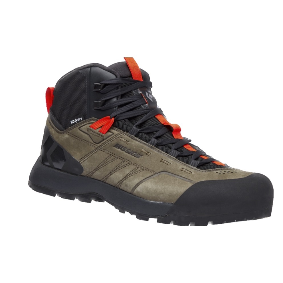 Black Diamond Men's Mission Leather Mid WP Approach Shoes - Outdoor ...