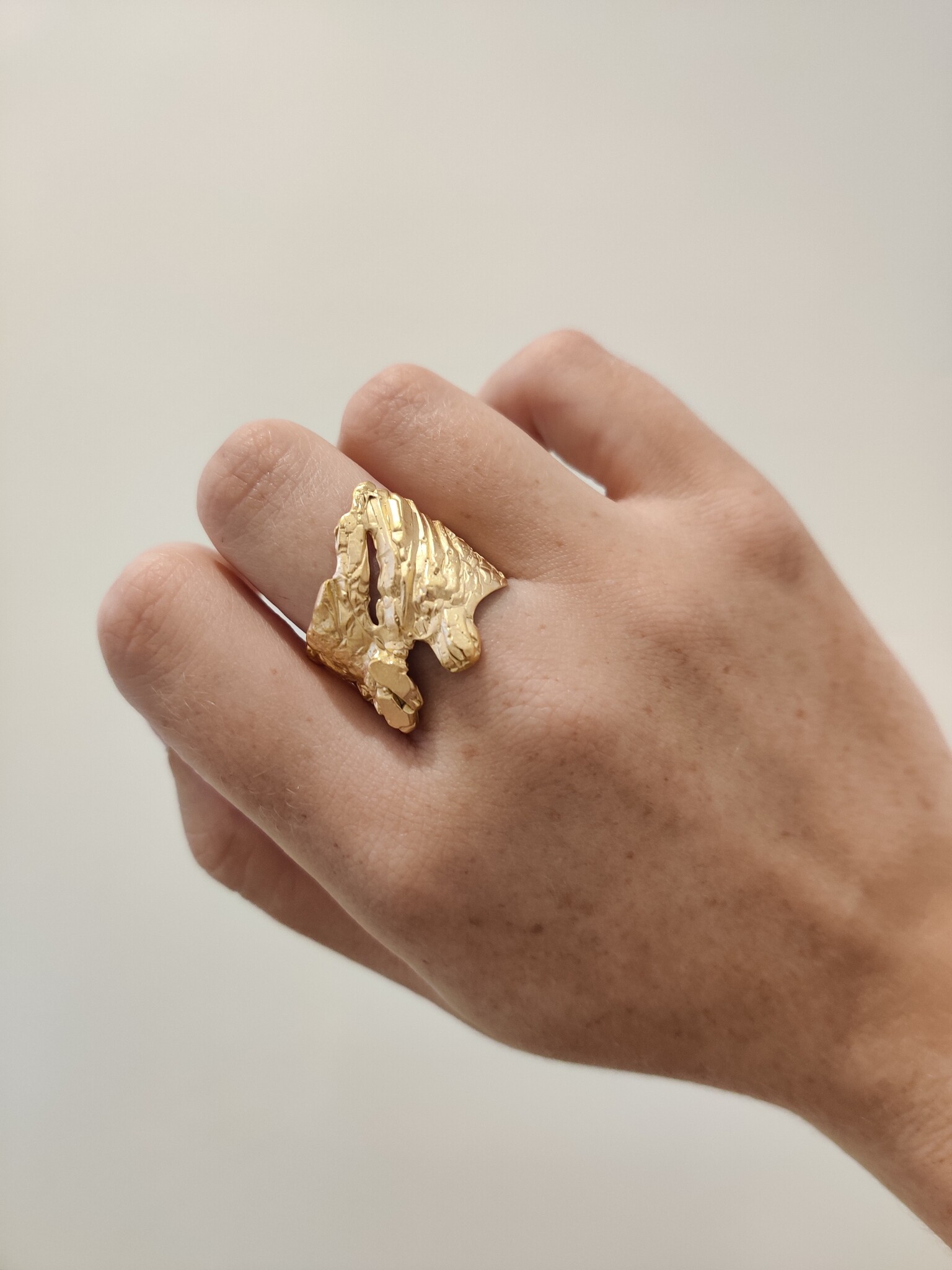 Ring Tundra gold-plated