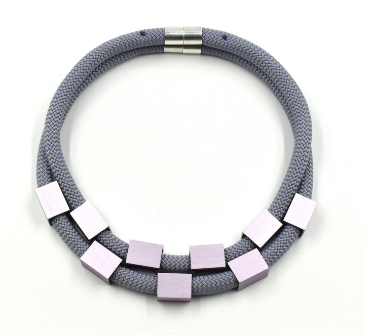 Collier Touw Grijs - Kwesto