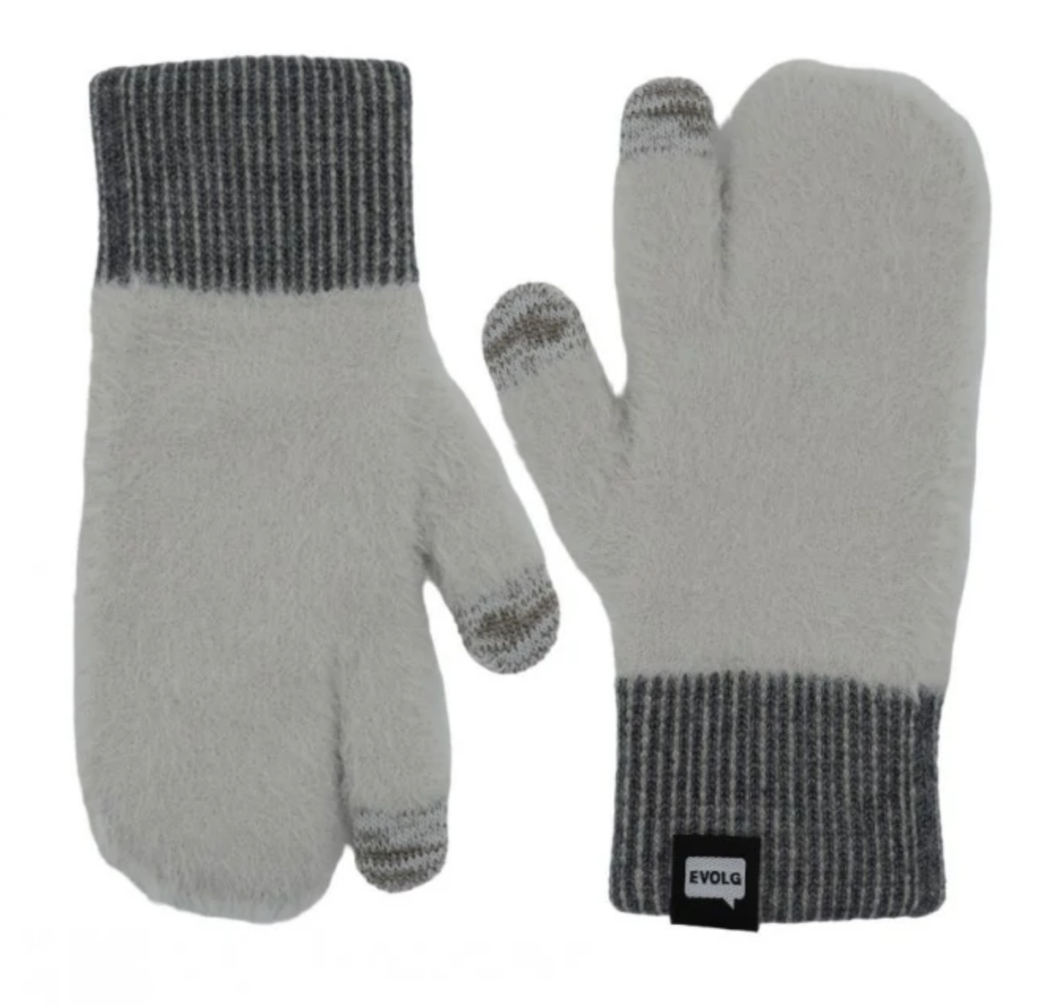 Gloves Touchscreen Brown Extra Soft White