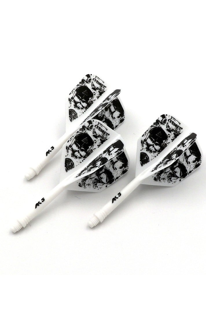 Cuesoul - ROST Integrated Dart Flights - Skeleton White Shape ...