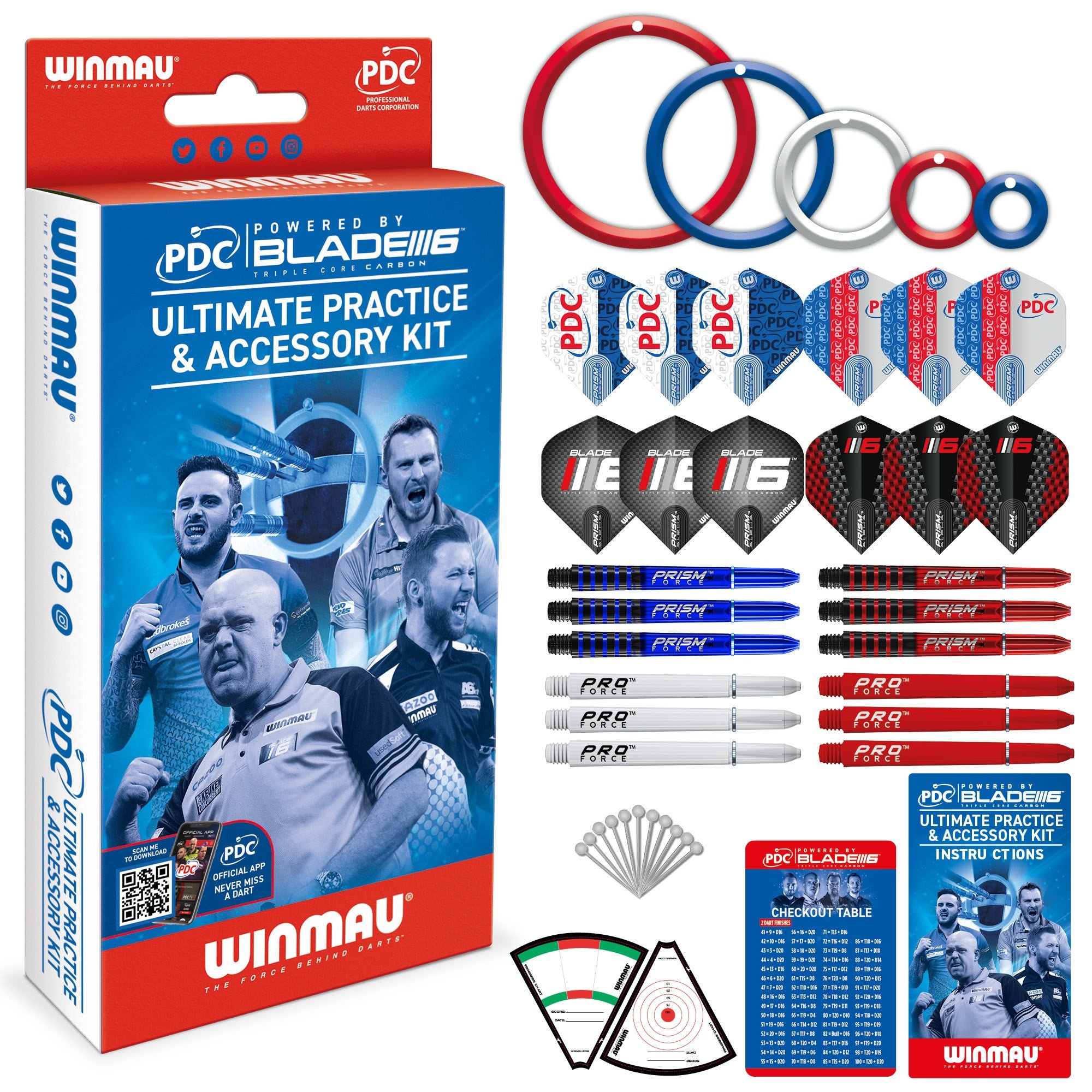 Winmau PDC Ultimate Practice & Accessory Kit - Dartshopper.it