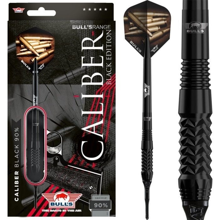 Bull's Caliber Black 90% Freccette Soft - Dartshopper.it