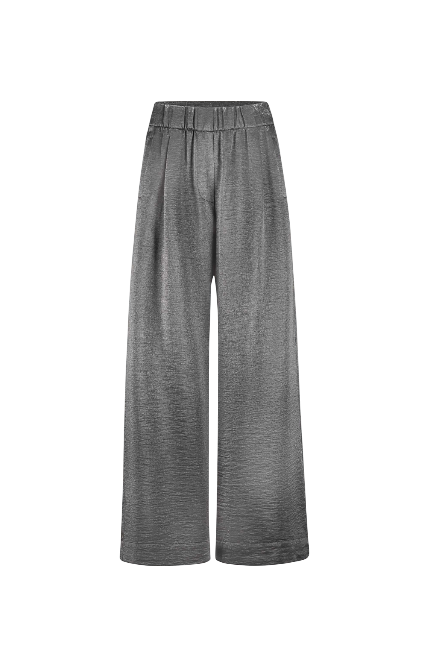 Benji metallic pants - metallic silver - LOTZ & LOT