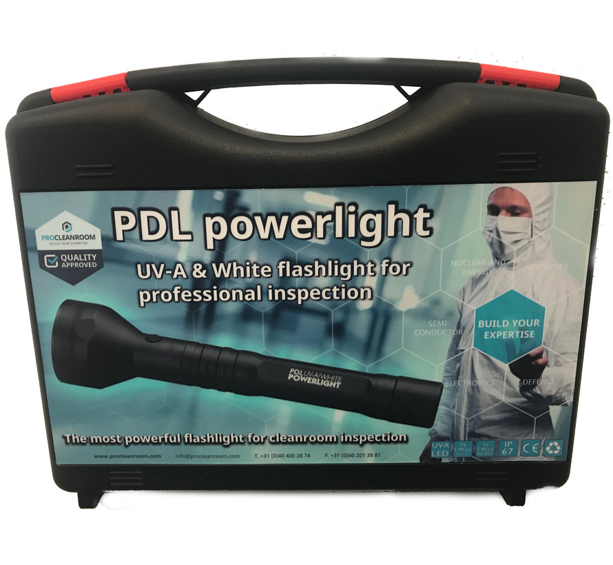 Draagbare Cleanroom Inspectielamp | PDL Powerlight | UVA-LED 365 nm ...
