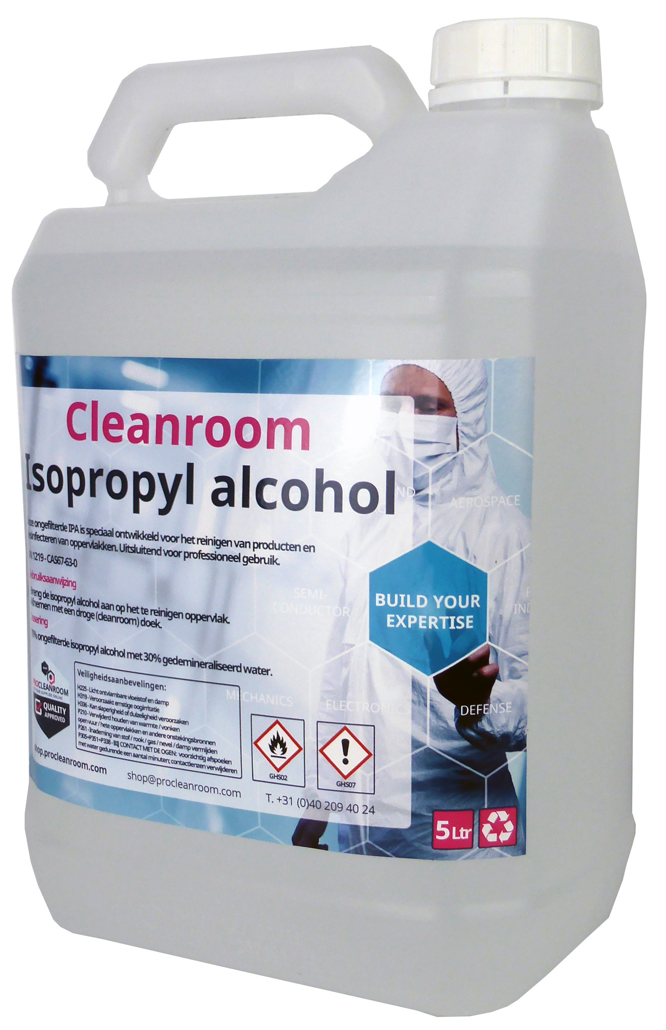 Cleanroom IPA | 70-30 | 5 Liter jerrycan | Uit Voorraad Geleverd ...