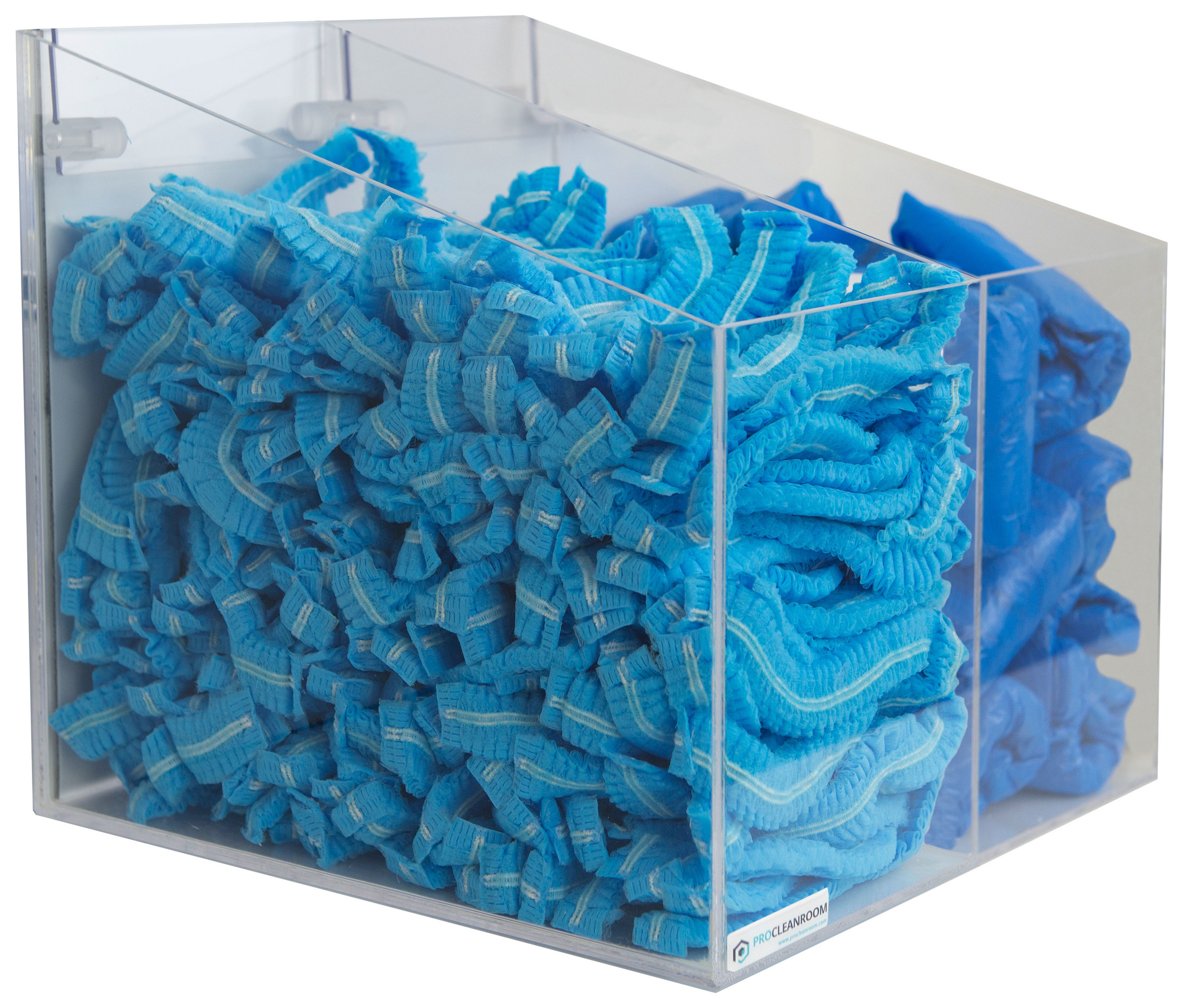 Cleanroom dispenser voor consumables met 2 vakken - ProCleanroom