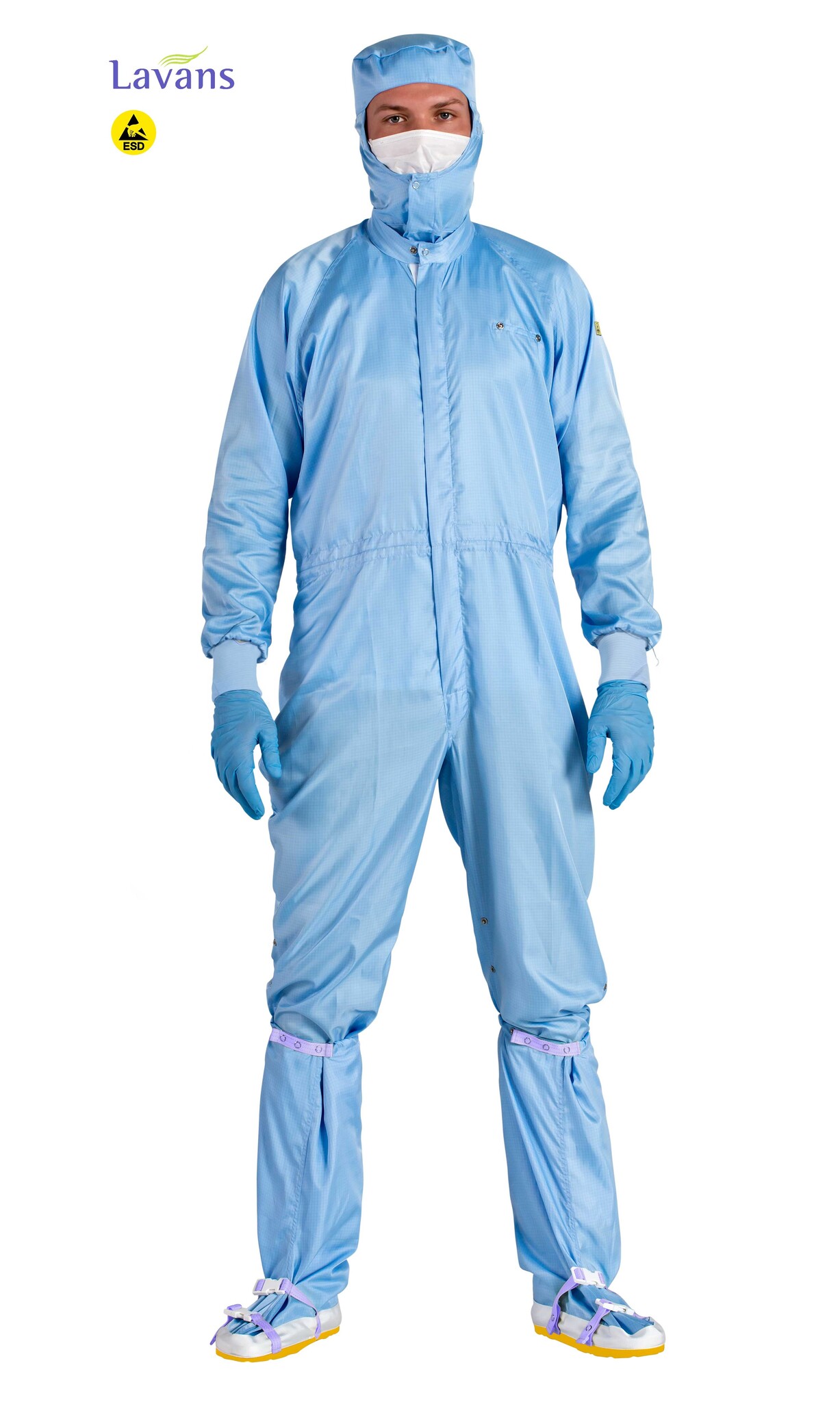 Wasbare ESD cleanroom coveralls - Lavans - ProCleanroom