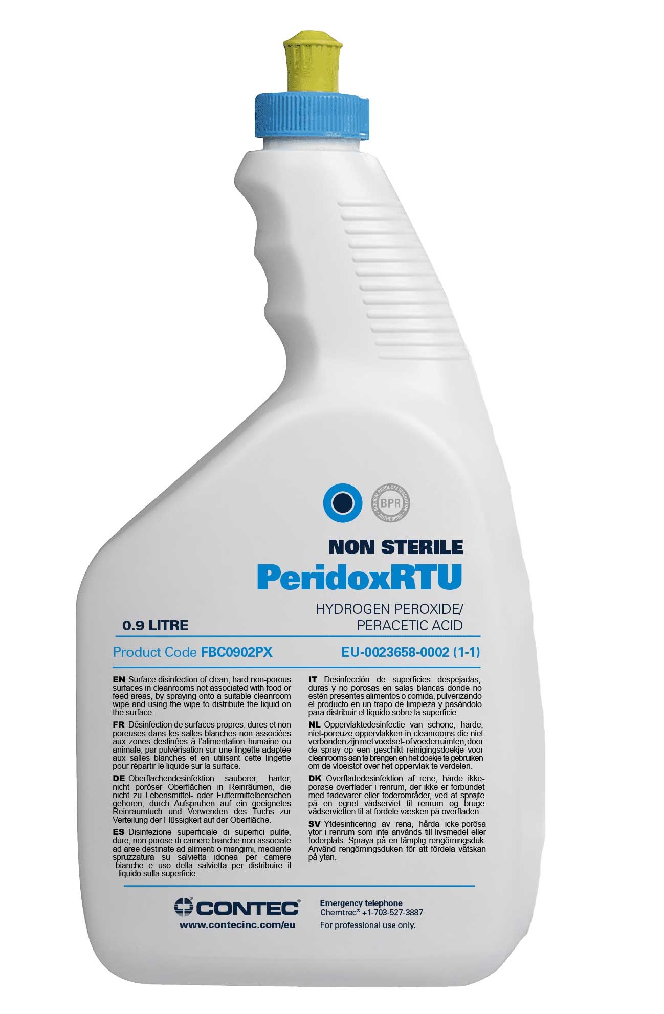 Cleanroom Reinigingsmiddel | Contec FBC0902PX Peridox RTU - ProCleanroom