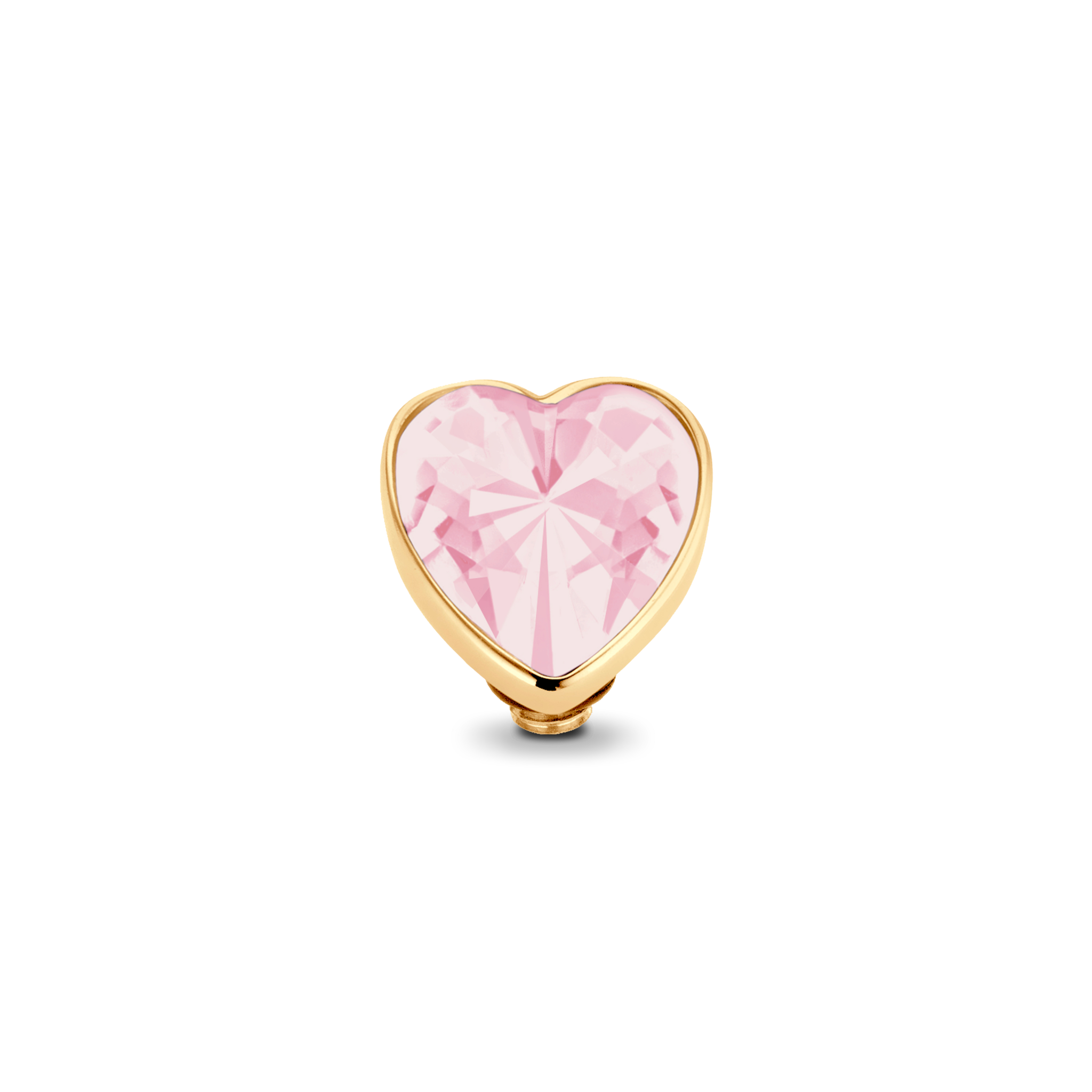 Melano Twisted meddy Heart Milk Pink Goudkleurig - Jewelz & More