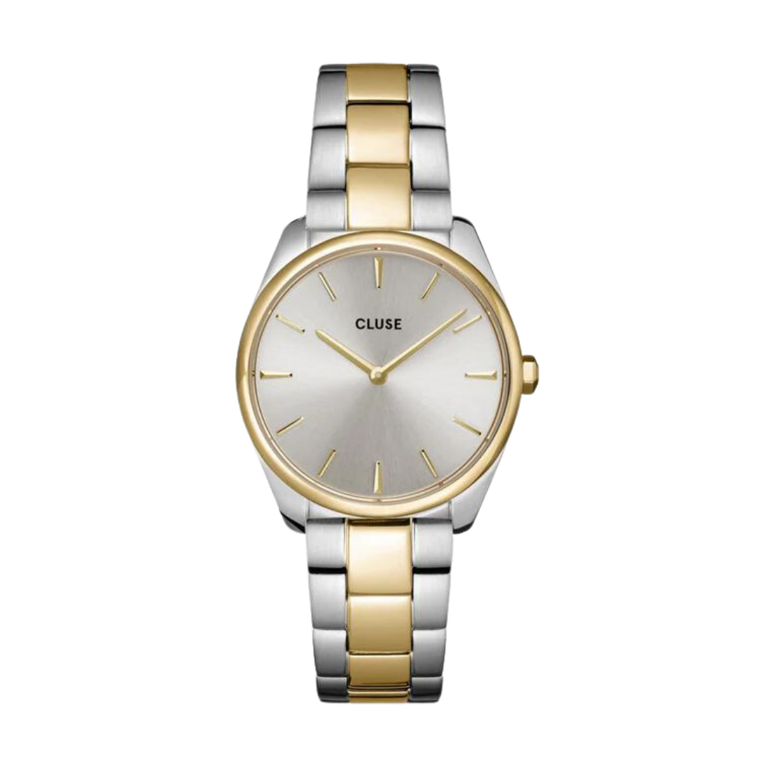 CLUSE horloge Féroce Petite Steel Bicolor Zilver-/Goudkleurig - Jewelz ...