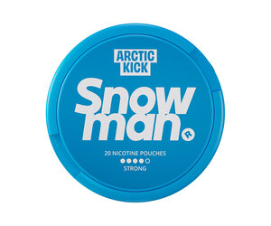 "Snowman Arctic Kick Strong: Pouches de Nicotina con Menta" - Snussie.com