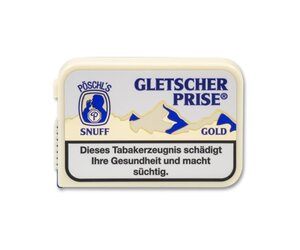 Pöschl Gletscherprise Gold: Verfrissende Menthol Snuiftabak - Snussie.com