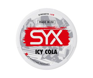 SYX Icy Cola Low: Sabor Refrescante em Bolsas de Nicotina - Snussie.com