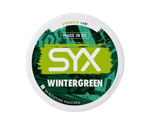 SYX Wintergreen Low: Verfrissende Mint met Lichte Nicotine - Snussie.com