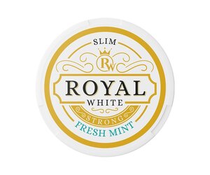 Royal White Fresh Mint Strong: Erfrischende Nikotinbeutel - Snussie.com