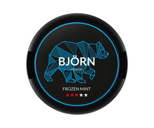 BJÖRN Frozen Mint Medium – Erfrischende Nikotinbeutel (5-10 mg) - Snussie.com