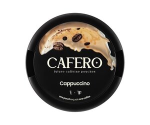 CAFERO Cappuccino energy pouches with creamy coffee flavour for a quick ...