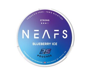 NEAFS Blueberry Strong Nicotine Pouches - 12mg, 25 Pouches - Snussie.com