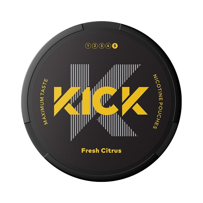 KICK Fresh Citrus Extra Strong - Intensiver Zitrus-Nikotinbe - Snussie.com
