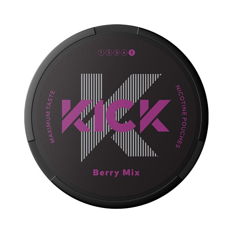 KICK Berry Mix Extra Strong - Intensiver Nikotinbeutel 15-25 - Snussie.com