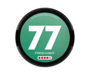 77 Fresh Mint Extra Strong | Slim Nicotine Pouches - Snussie.com