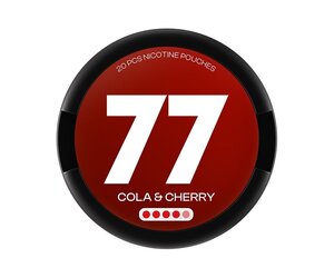77 Cola & Cherry Extra Strong | Bolsas de Nicotina Slim - Snussie.com
