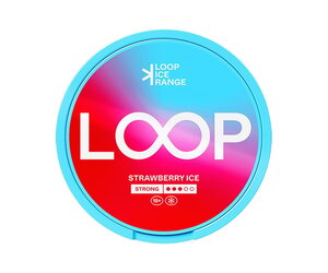 LOOP Strawberry Ice Strong | Frescura y potencia discreta - Snussie.com