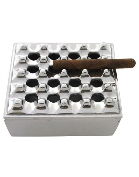 Asbak Pewter groot - La Casa del Habano Maastricht
