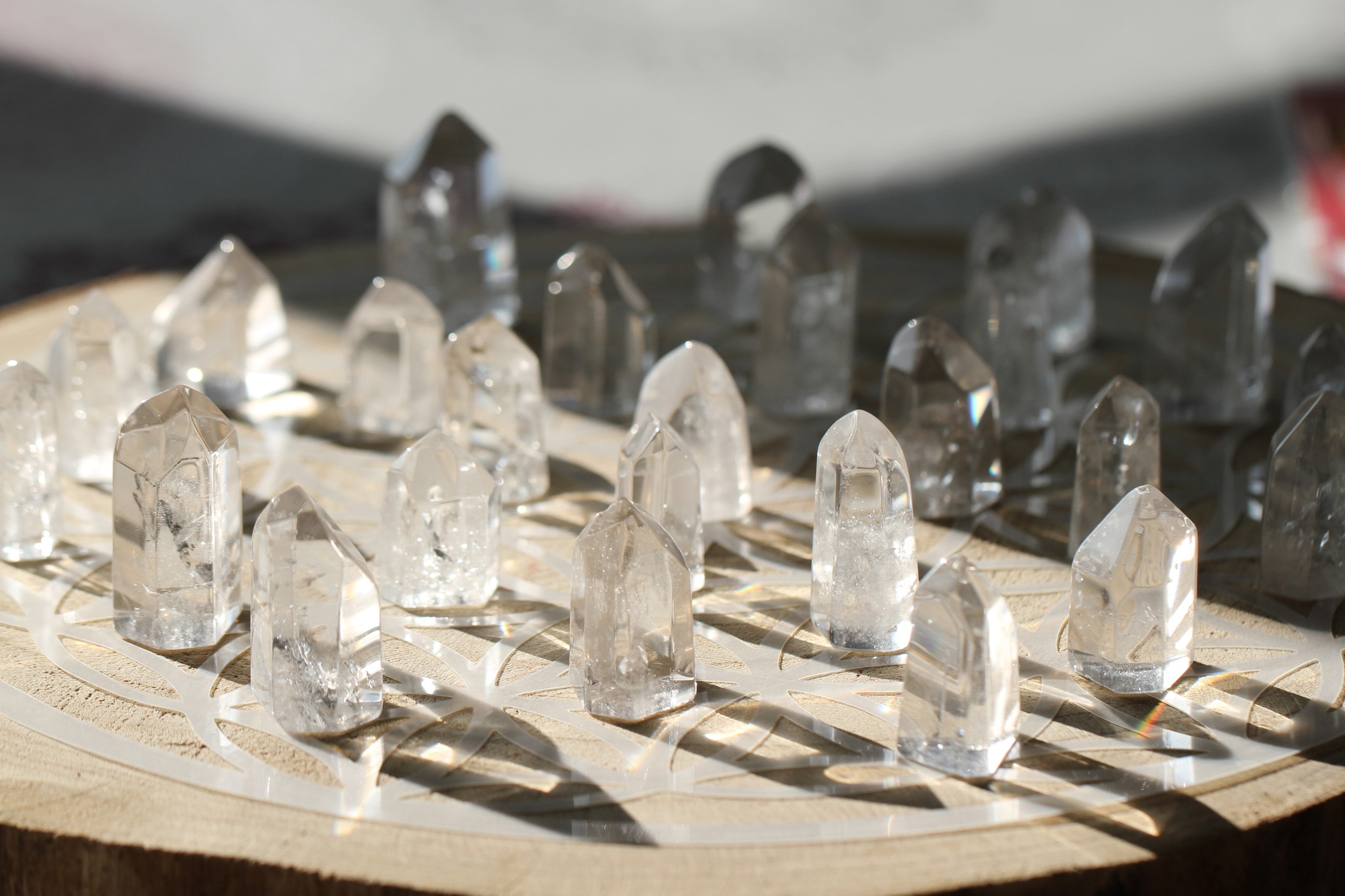 Pointe de Cristal de Roche l Pierres et Minéraux - Luma Creation