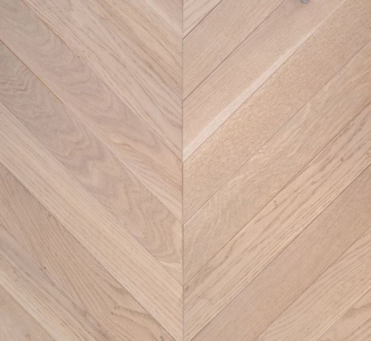 Chevron natural oak brushed, matte finish - The Grand Interior