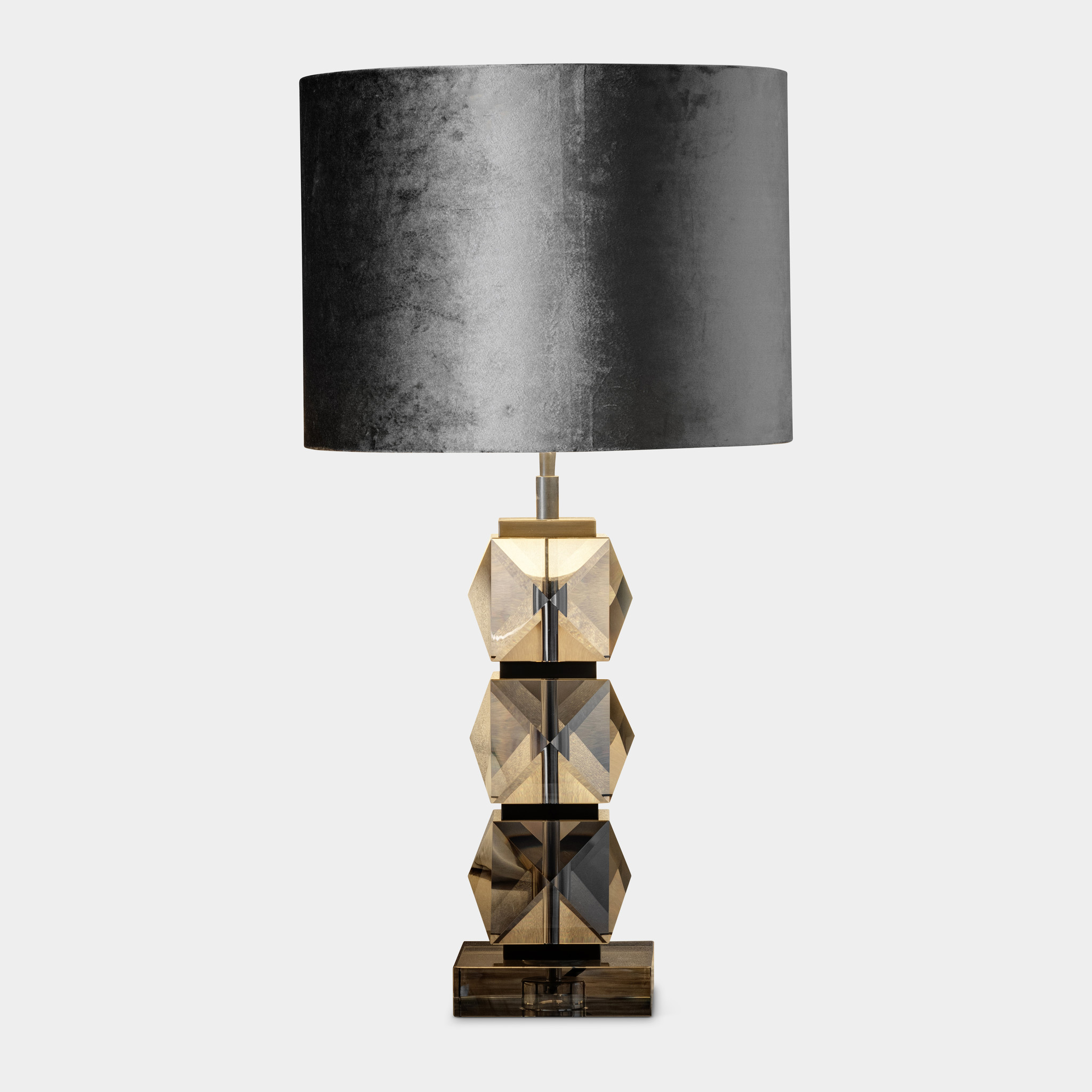 NEW YORK table lamp smoke glass - The Grand Interior