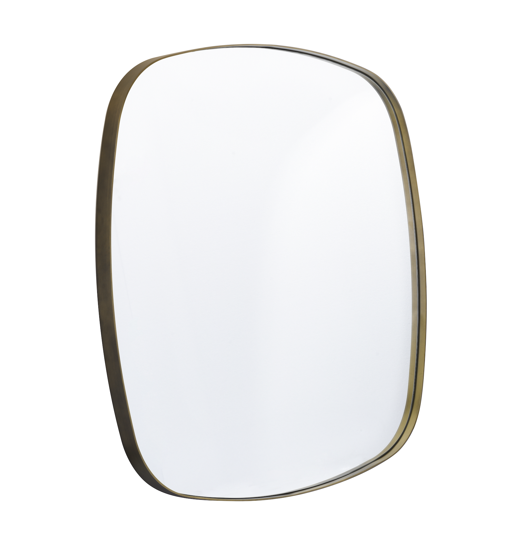 FLAVIO Mirror 160 Square aged bronze finish - The Grand Interior