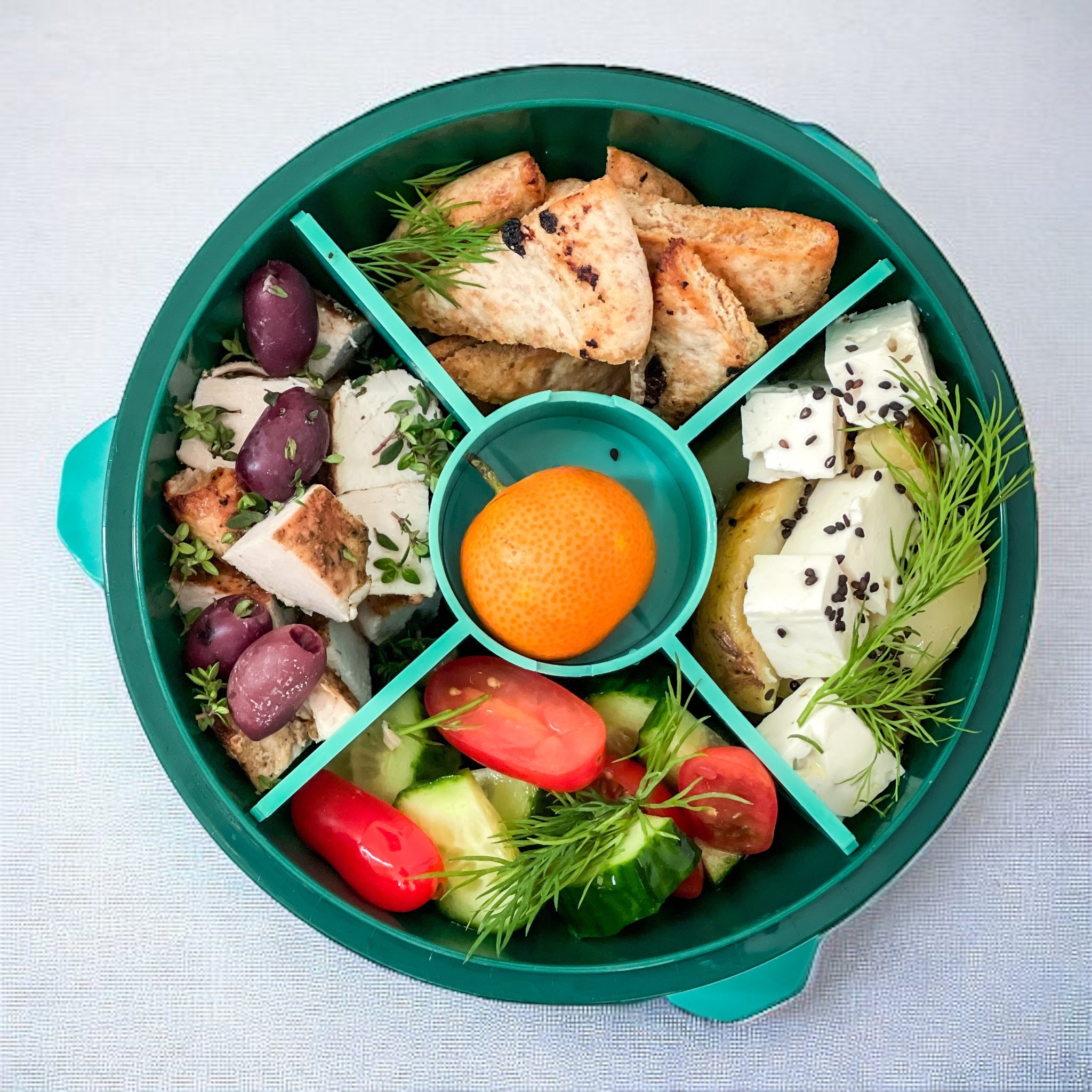 Poke Bowl 3 vakken Kale Green | Yumboxlunch - Yumbox Benelux
