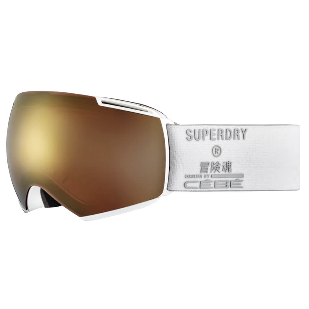 Superdry Cébé Icone X CBG418 Skibril - Wit + EXTRA LENS - Skihelm-online.nl