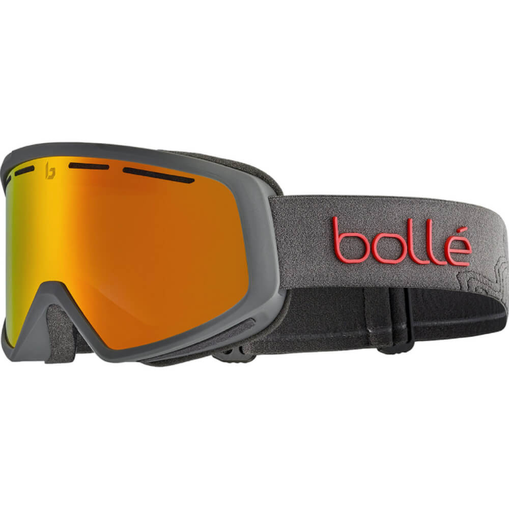Bollé Cascade Skibril 2023 | Titanium Grey Matte | Sunrise Mirror Lens ...