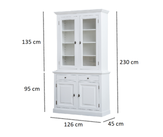 Buffetkast Santa Lucia 126cm | 123kast