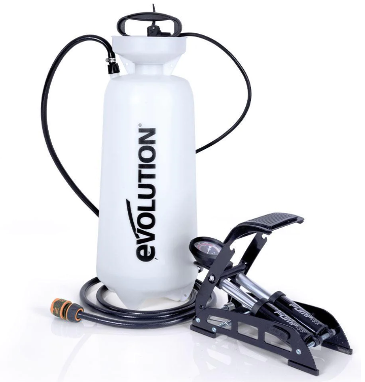 TANK & FOOT PUMP FOR R300DCT+ - Evolution Power Tools Benelux