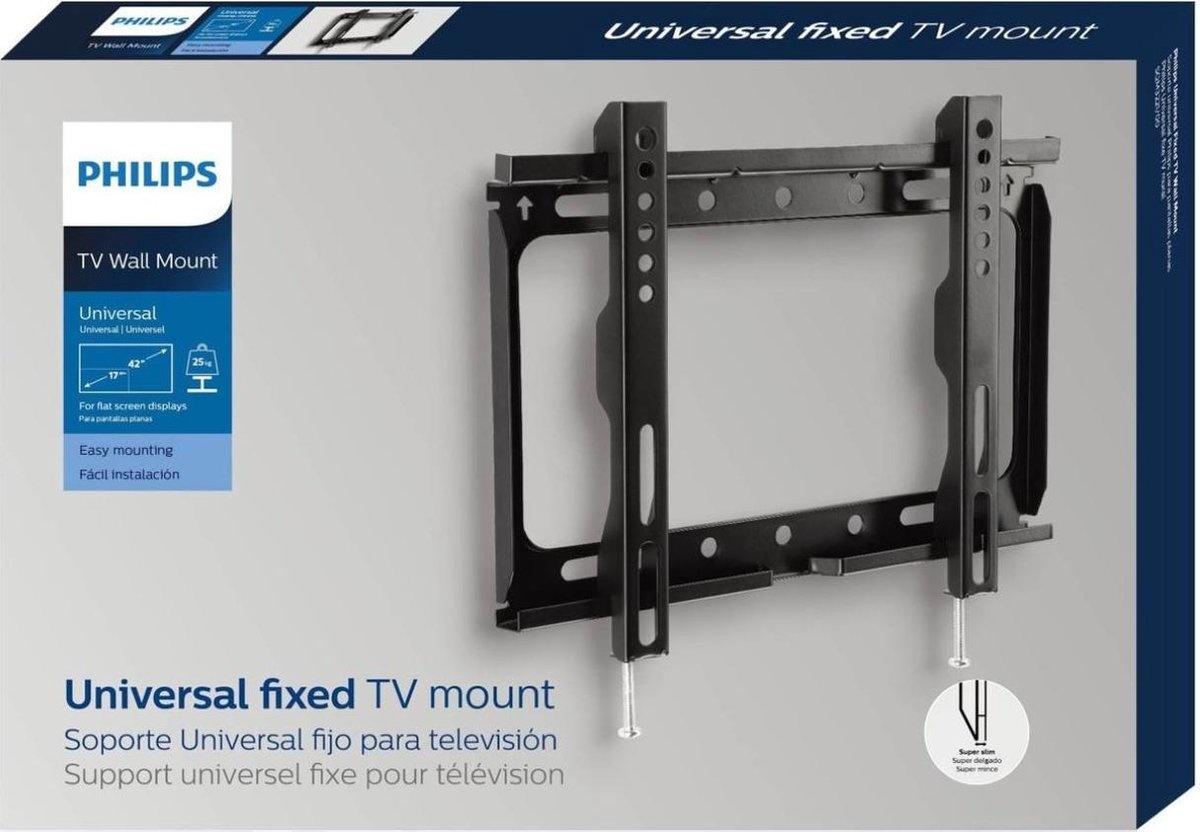 Philips SQM322100 flat panel wall mount 106.7 cm (42'') Black Wall ...