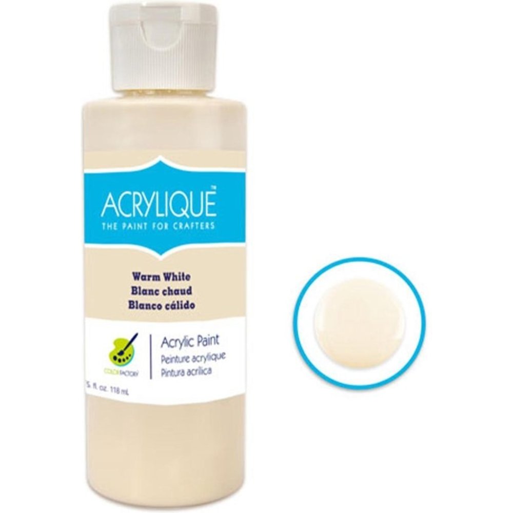 Acrylverf waterbasis Warm white " warm wit " 118ml - Sneldrogend water ...