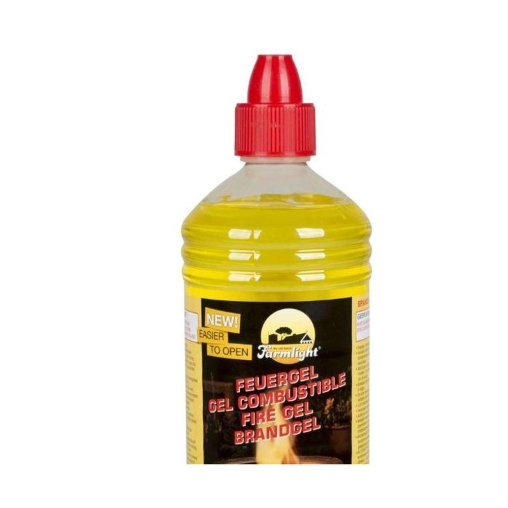 Brandgel Fles - 1 Liter - geel - Discountershop.nl