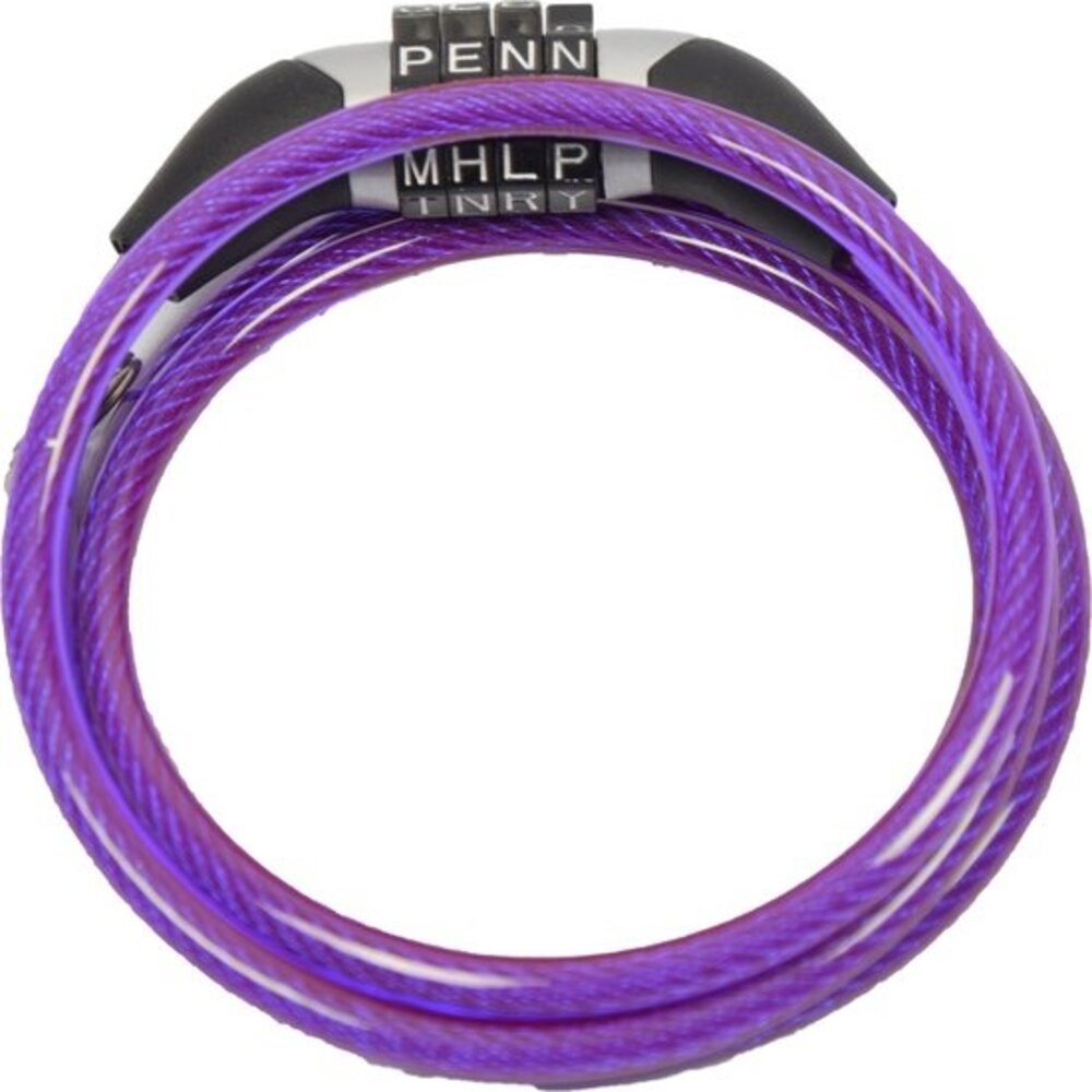 Bicycle lock / spiral lock with password 1200 x 6 mm - Discountershop.nl